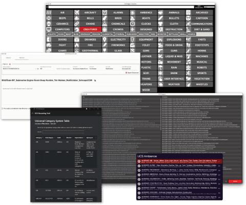 Sonofex's UCS: A Unified System for Sound Effects Organization
